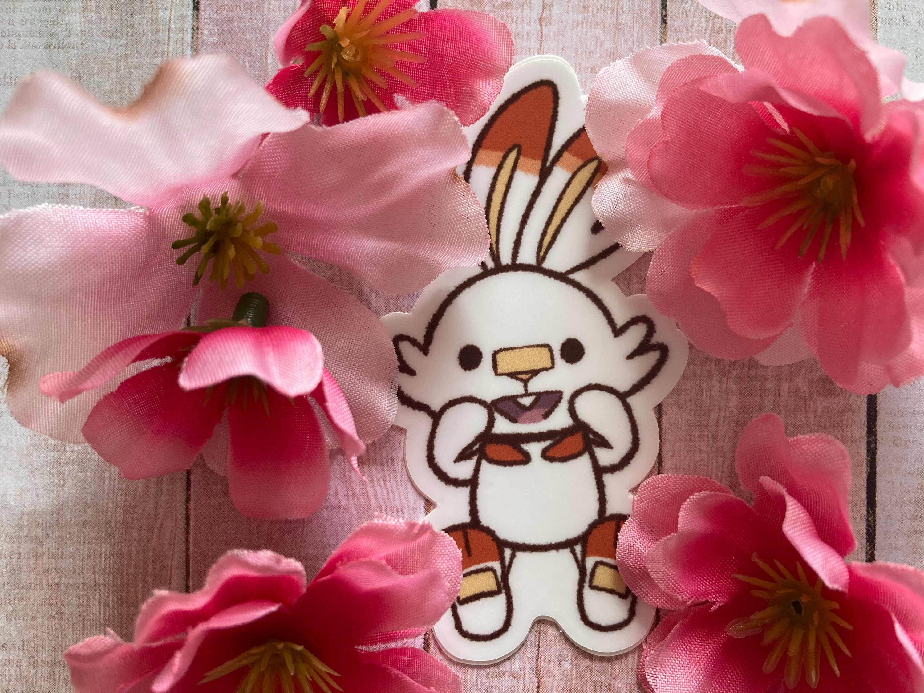 Pokémon Scorbunny Die-cut Vinyl Sticker - Etsy