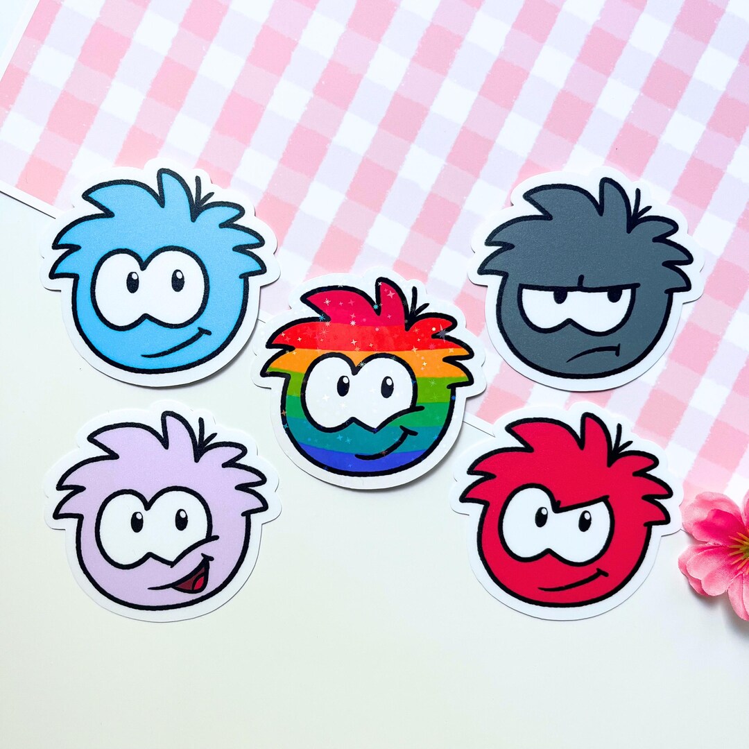 Club Penguin Puffle Sticker | Handmade Waterproof Vinyl Stickers ...