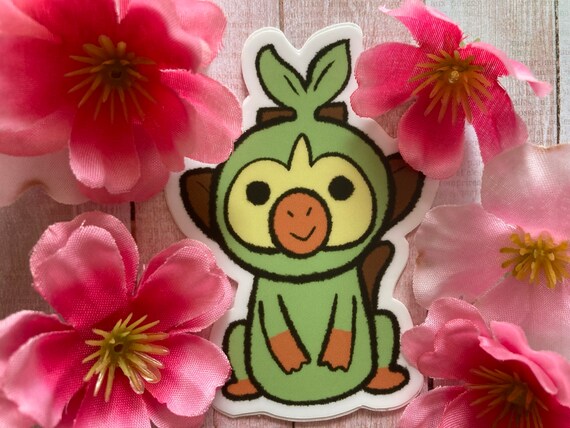 Pokémon Grookey Die-cut Vinyl Sticker | Etsy