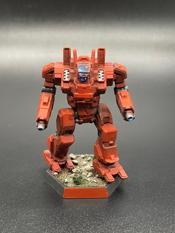 Painted Crockett/katana Mech for Battletech | Etsy