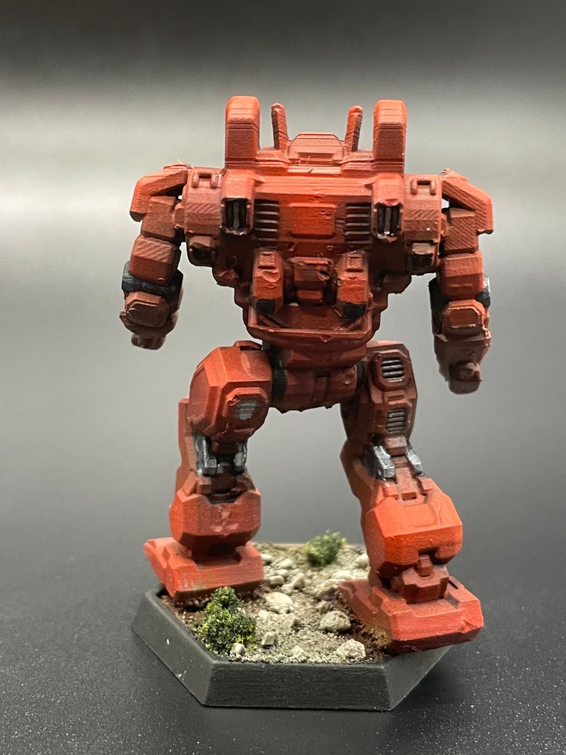 Painted Crockett/katana Mech for Battletech | Etsy