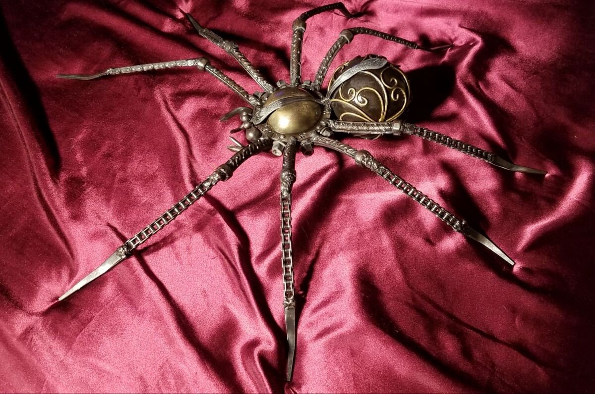 Elegant Metal Spider - Etsy