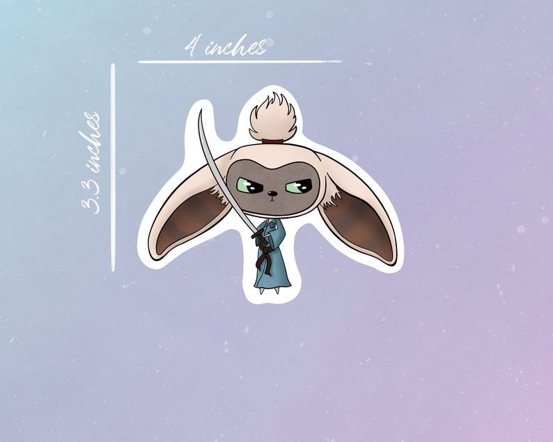 Momo Samurai from Avatar the Last Airbender Single Sticker | Etsy