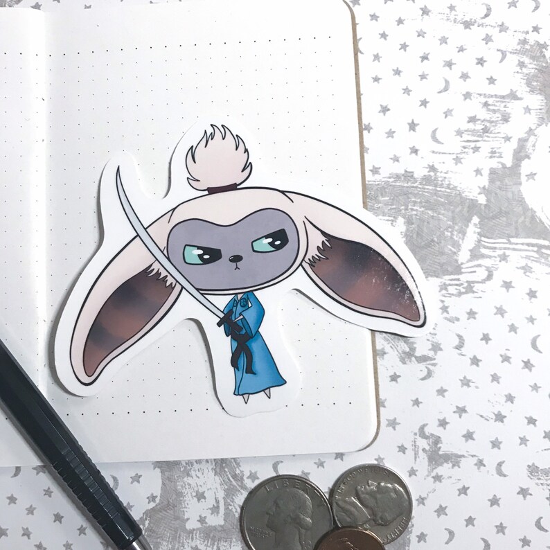 Momo Samurai from Avatar the Last Airbender Single Sticker | Etsy
