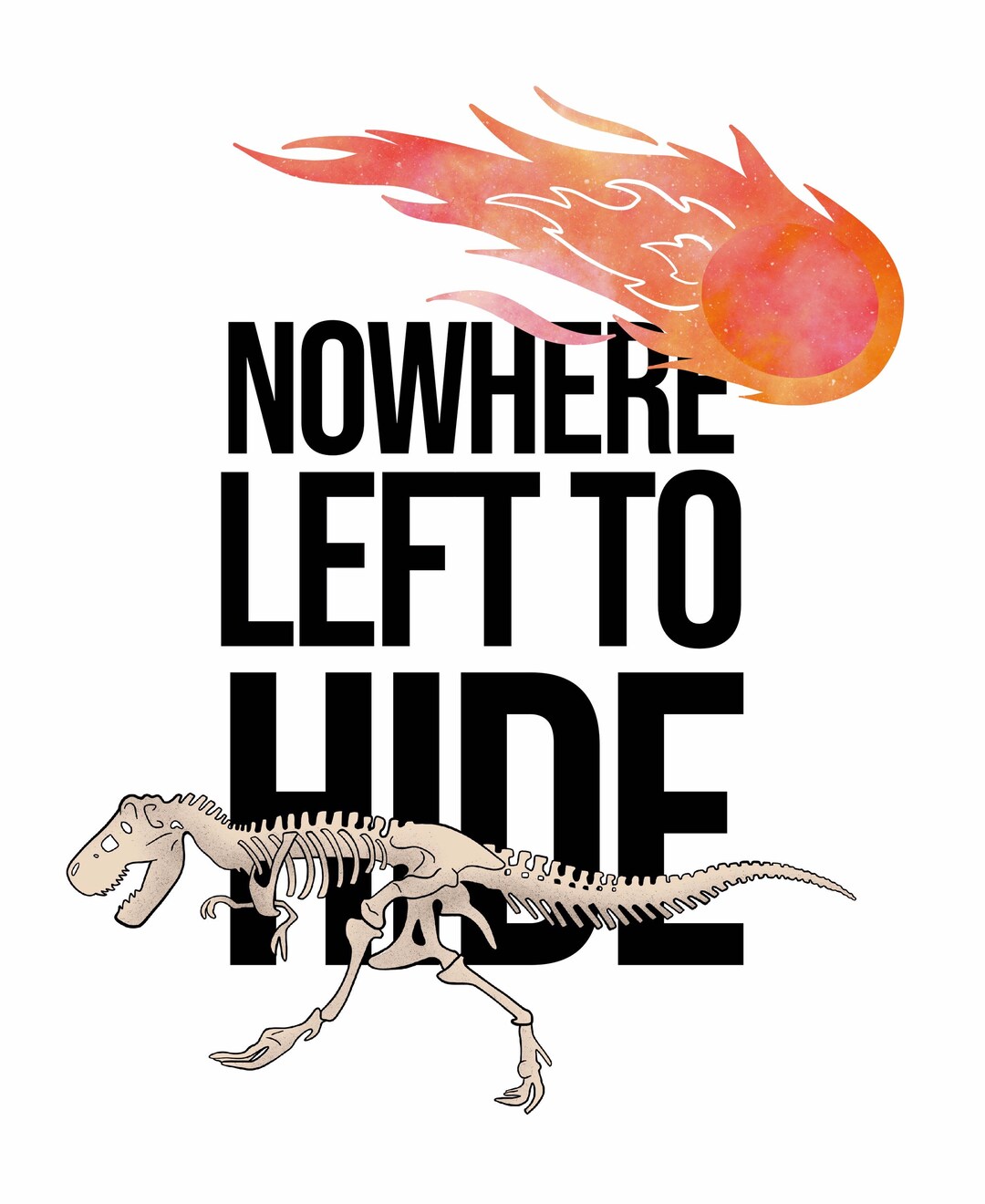 Nowhere Left to Hide Dinosaur Art Print - Etsy