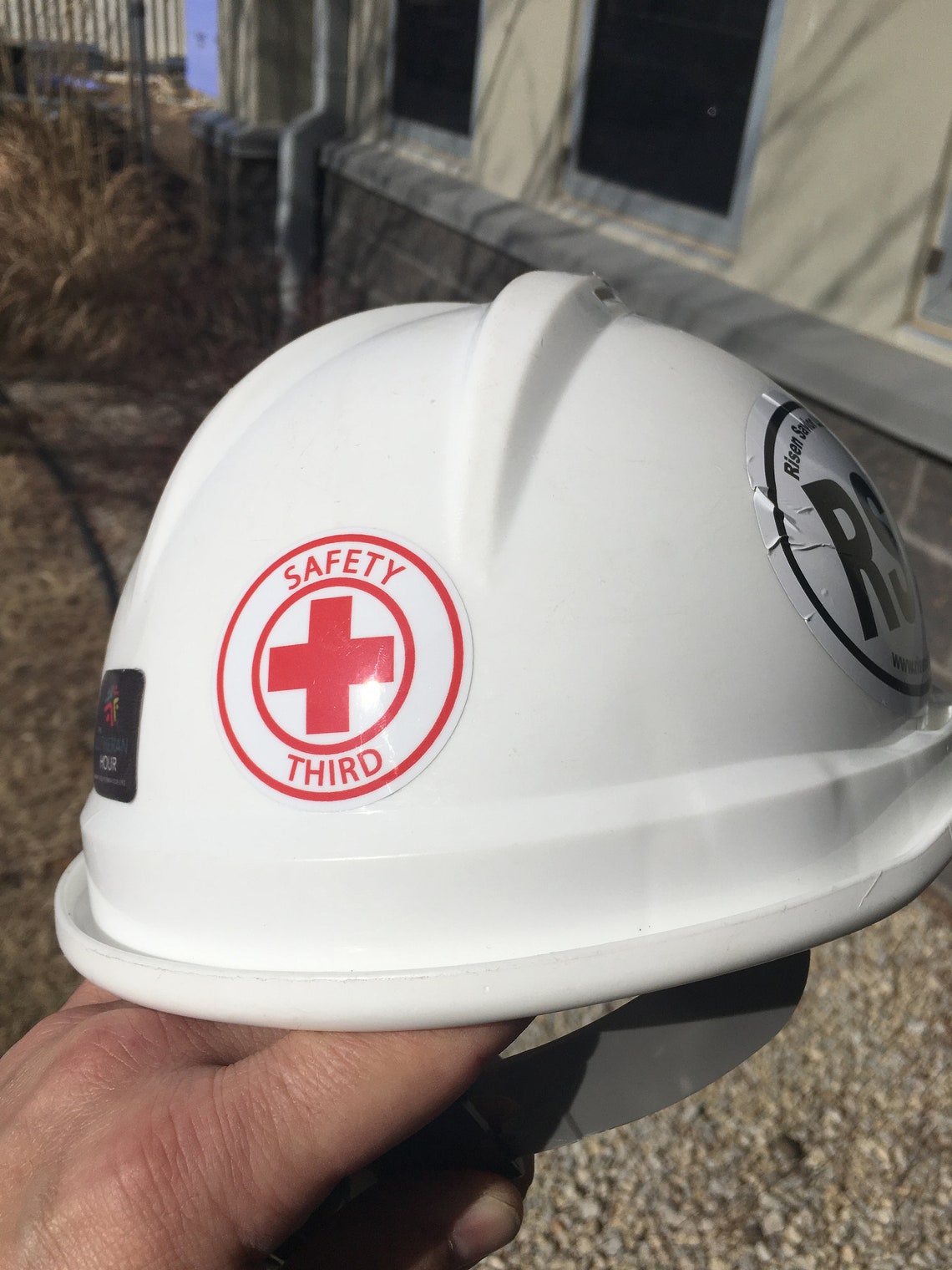 Lot of 5 safety Third Hard Hat Sticker Decal Funny - Etsy