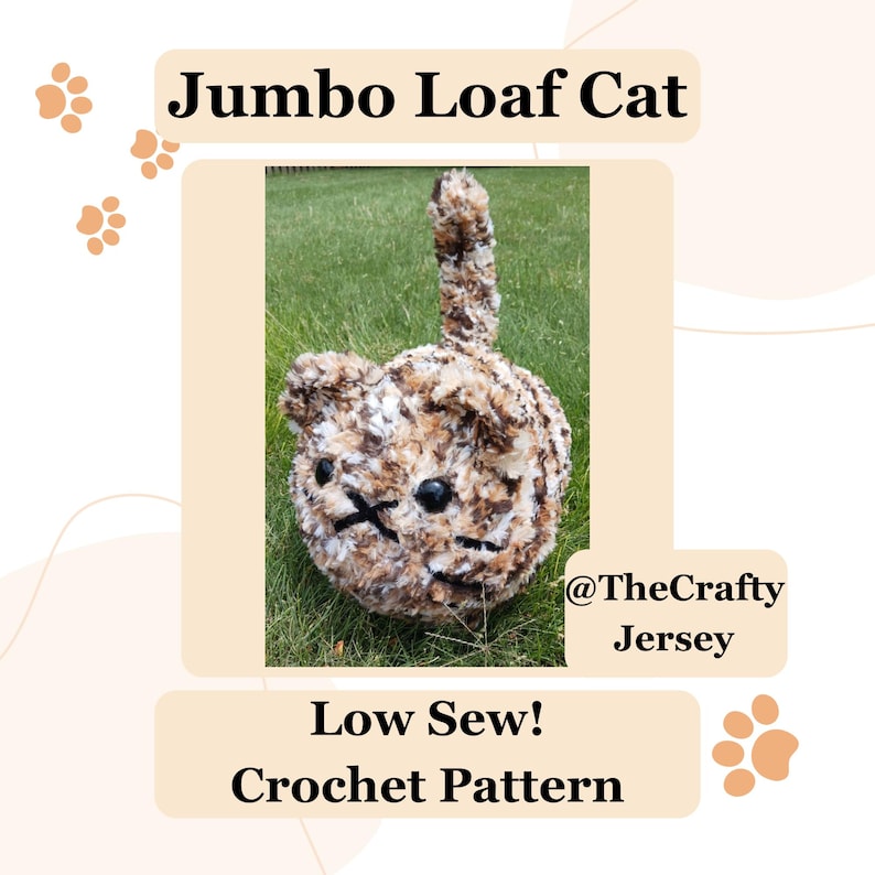 Jumbo Loaf Cat Crochet Pattern: Beginner-friendly Amigurumi (PDF ...
