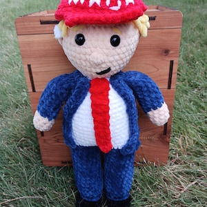 Donald Trump Doll Crochet Pattern: Amigurumi Plushie (PDF Download) - Etsy