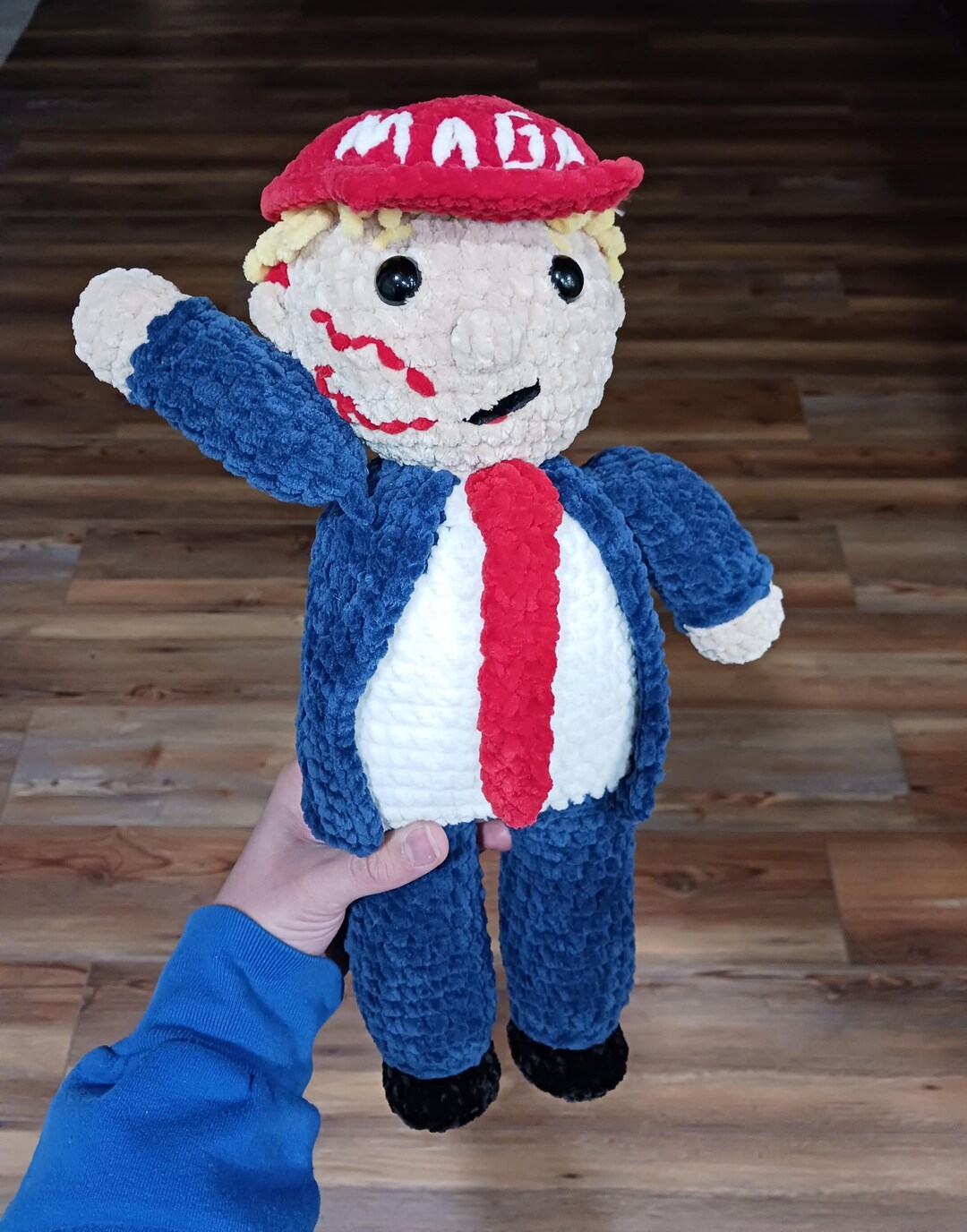 PREORDER- Handmade Crocheted President Donald Trump Doll, Plushie ...