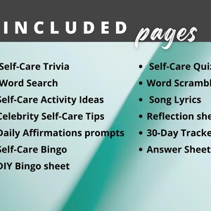 Self Care Activity Pack | Self Care Trivia | Self Care Bingo ...