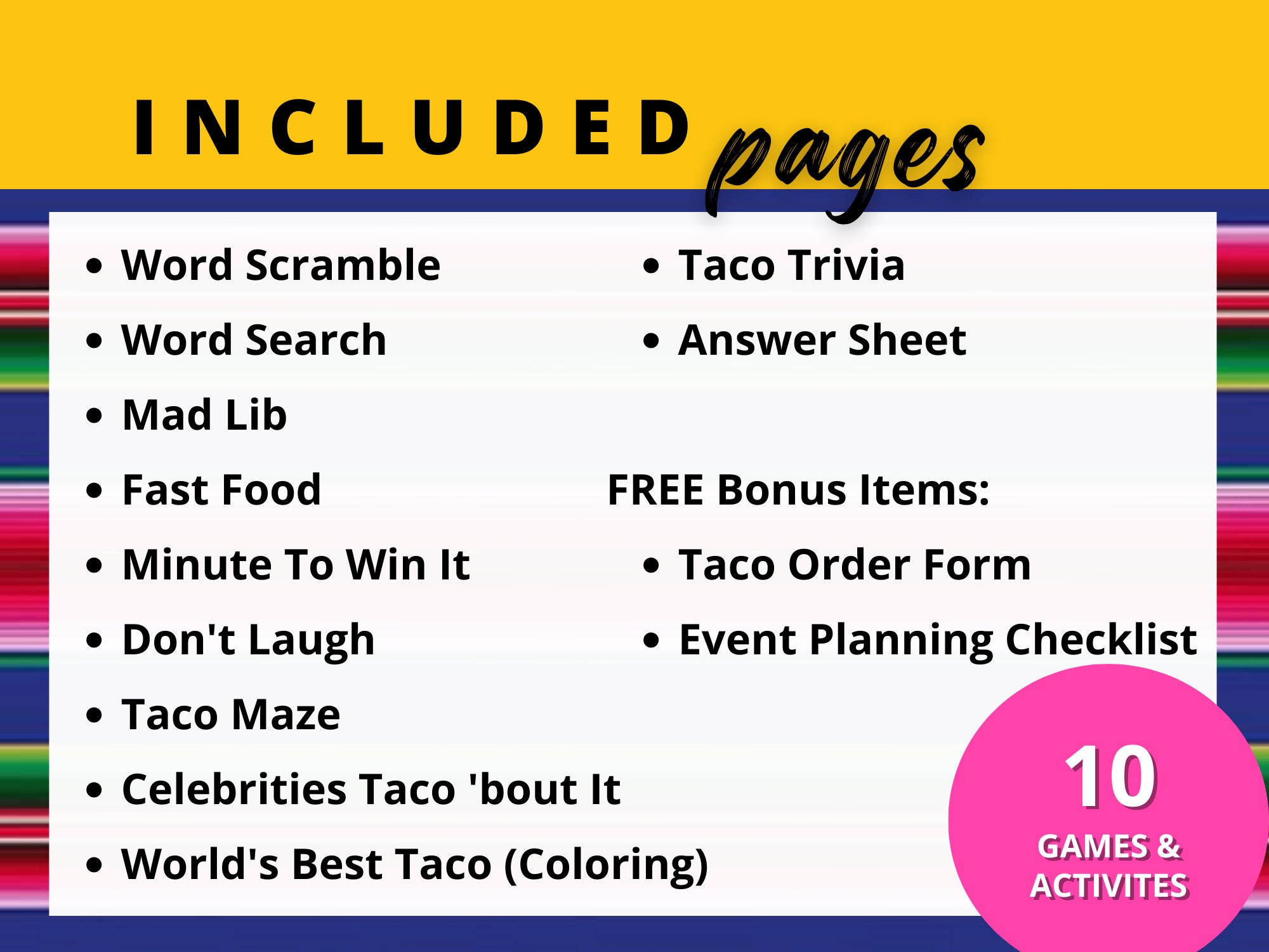 Taco Party Games | Mexican Fiesta Party Activities & Games | Celebrate ...