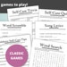 Self Care Activity Pack | Self Care Trivia | Self Care Bingo ...