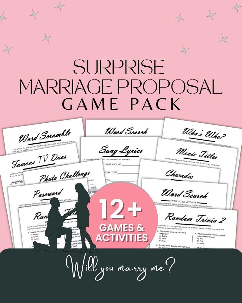 Wedding proposal games | Beachweddingtips.com