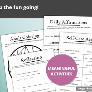 Self Care Activity Pack Self Care Trivia Game Bundle | Etsy