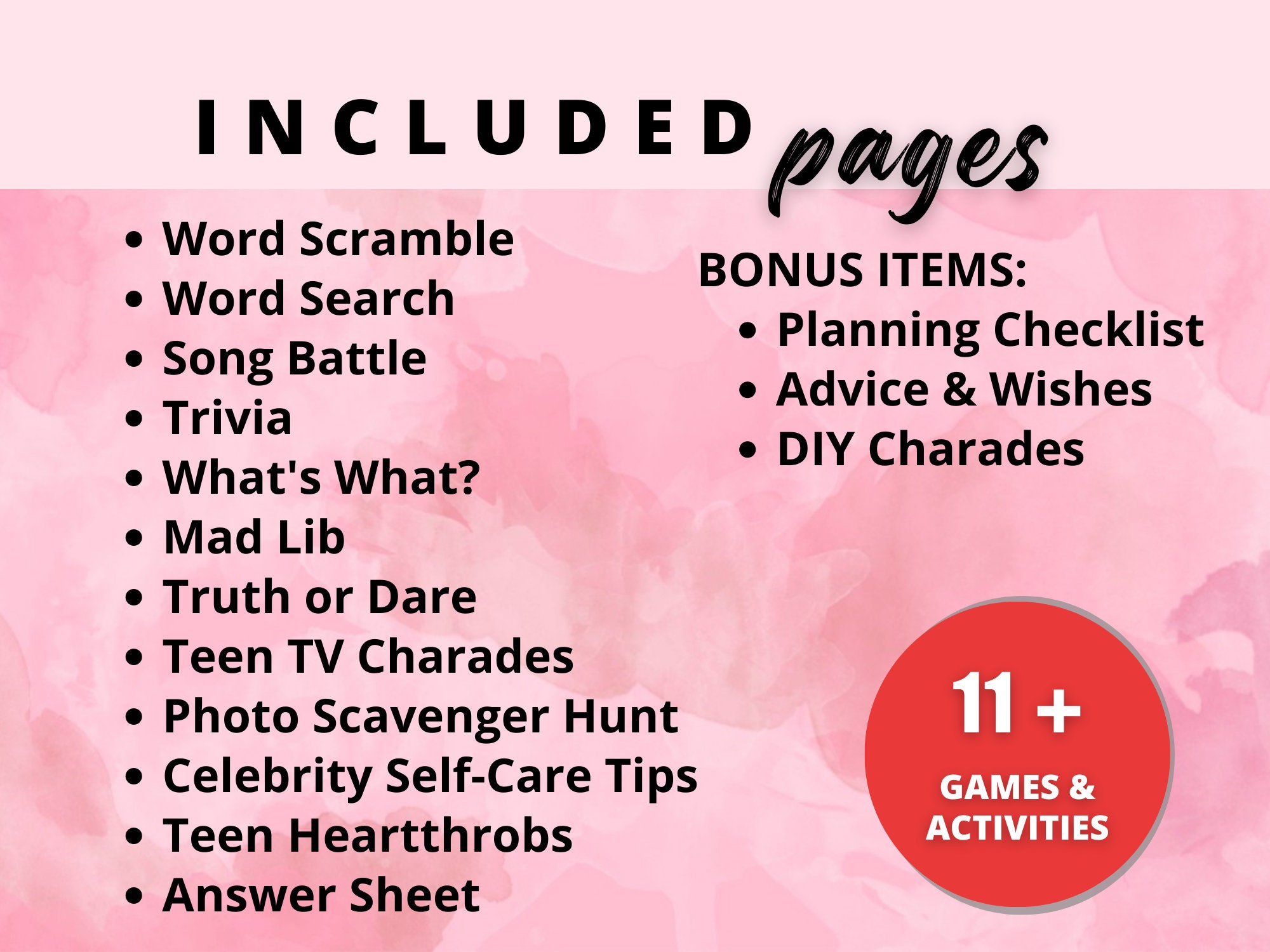 Period Party Game Pack | Period Celebration | New Moon Games | INSTANT ...