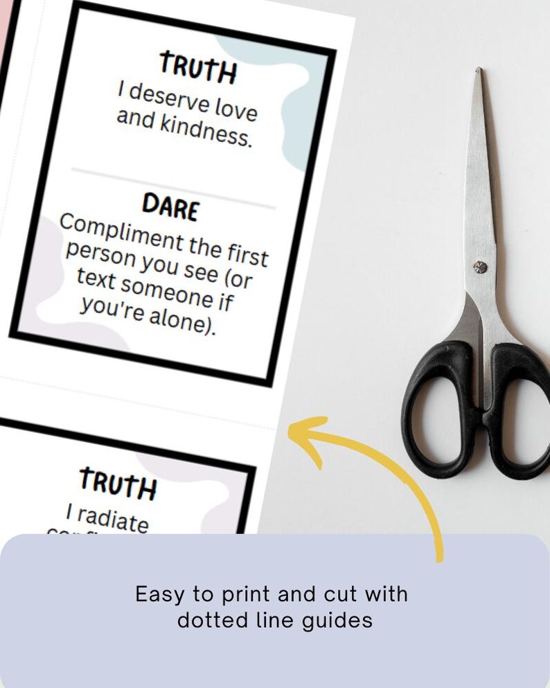 Truth or Dare Affirmation Cards – Fun Group Activity for Girls' Nights ...