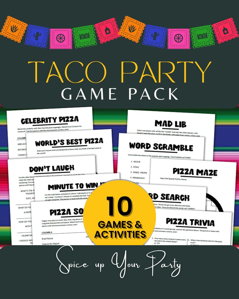 Taco Party Games | Mexican Fiesta Party Activities & Games | Celebrate ...