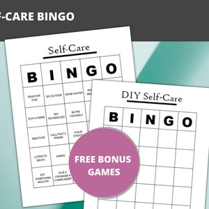 Self Care Activity Pack Self Care Trivia Self Care Bingo Printable Self ...