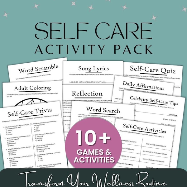 Self Care Printables - Etsy