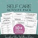 Self Care Activity Pack | Self Care Trivia | Self Care Bingo ...