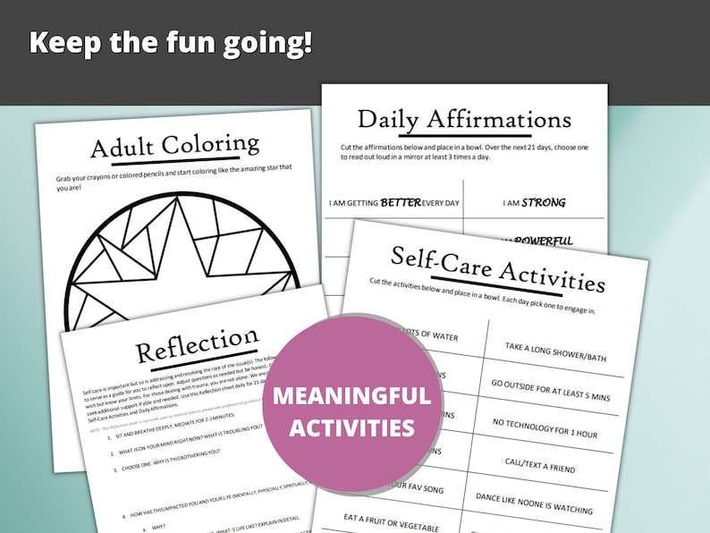 Self Care Activity Pack | Self Care Trivia | Self Care Bingo ...