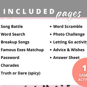 Divorce Party Games | Printable Breakup Party Games | Divorce ...