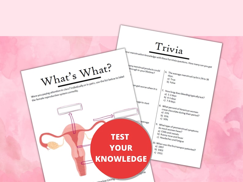 Period Party Game Pack | Period Celebration | New Moon Games | INSTANT ...