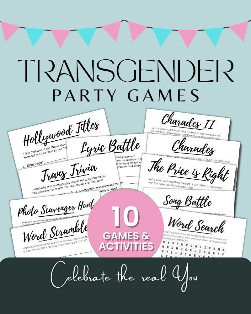Transgender Party Games | Icebreakers for LGBTQ Support Groups, Trans ...
