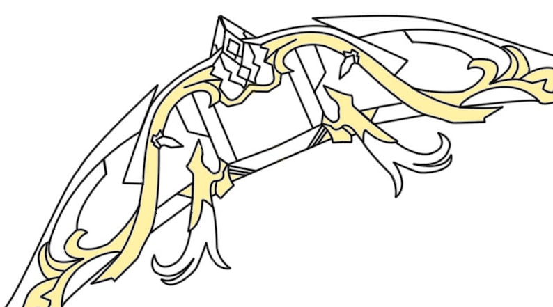 Elegy for the End Pattern Genshin Impact Cosplay - Etsy