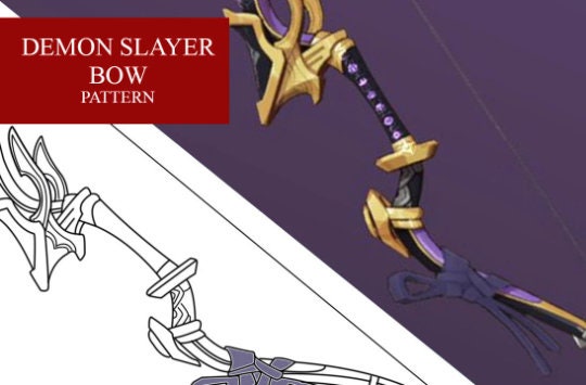 Demon S. Bow Pattern Genshin Impact Cosplay - Etsy