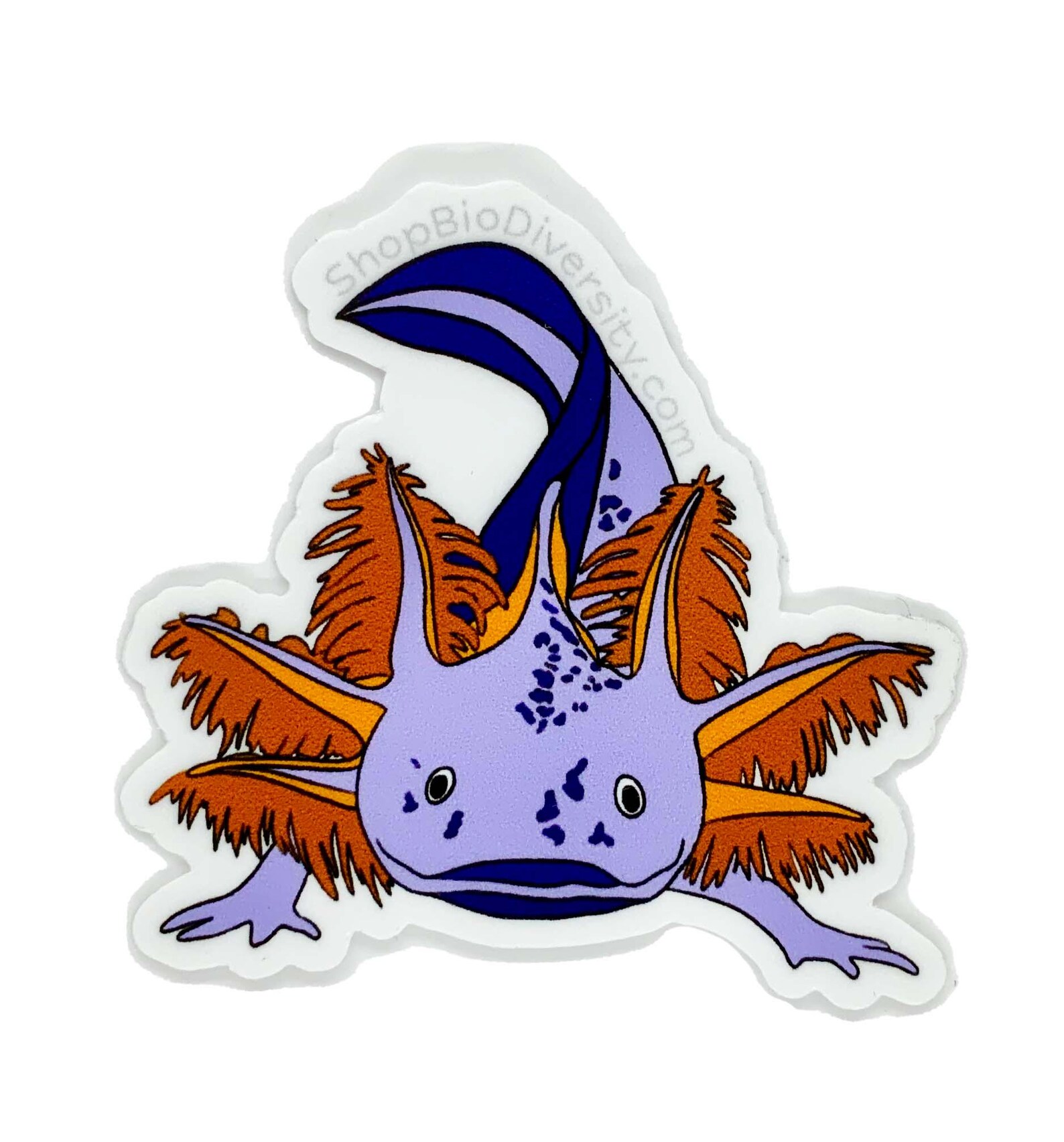 Purple Axolotl Sticker – Waterproof Vinyl Decal - Etsy