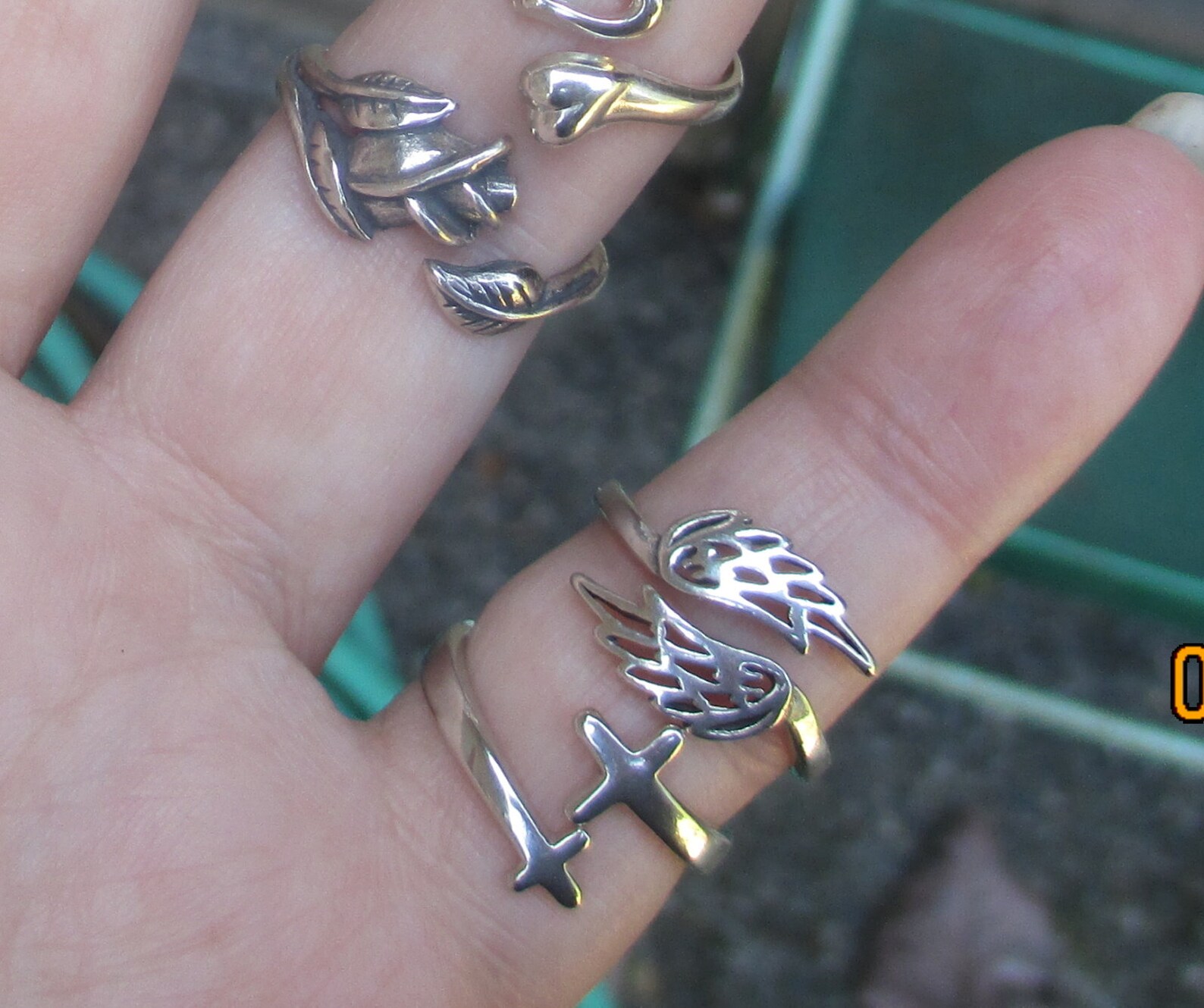 Sterling Silver Adjustable Finger Rings - Etsy