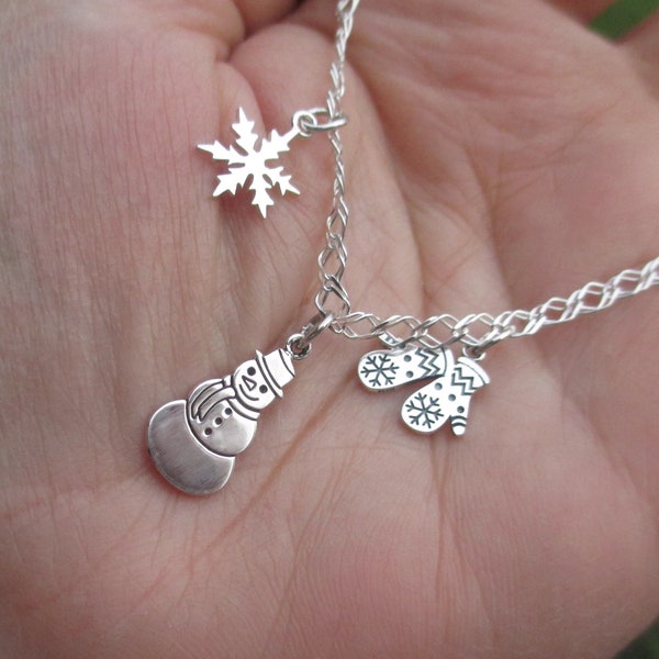 Snowman Necklace - Etsy