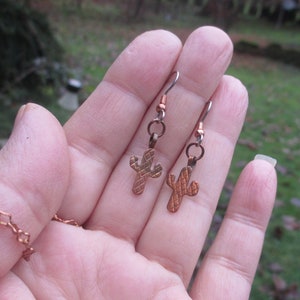 Sterling and Copper Cactus Jewelry - Etsy