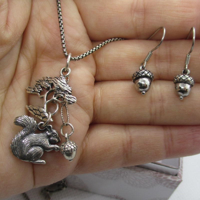 Squirrel Necklace - Etsy