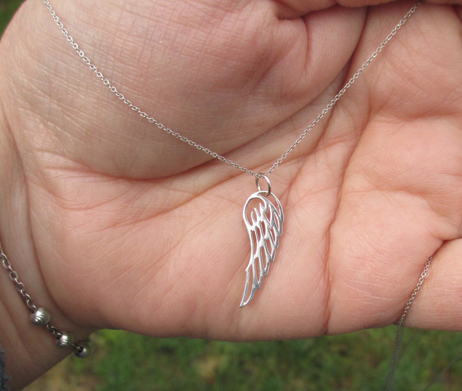 Sterling Angel Wing Necklace or Earrings - Etsy