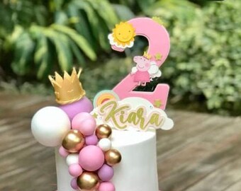 Peppa Pig Cake Topper | Etsy New Zealand