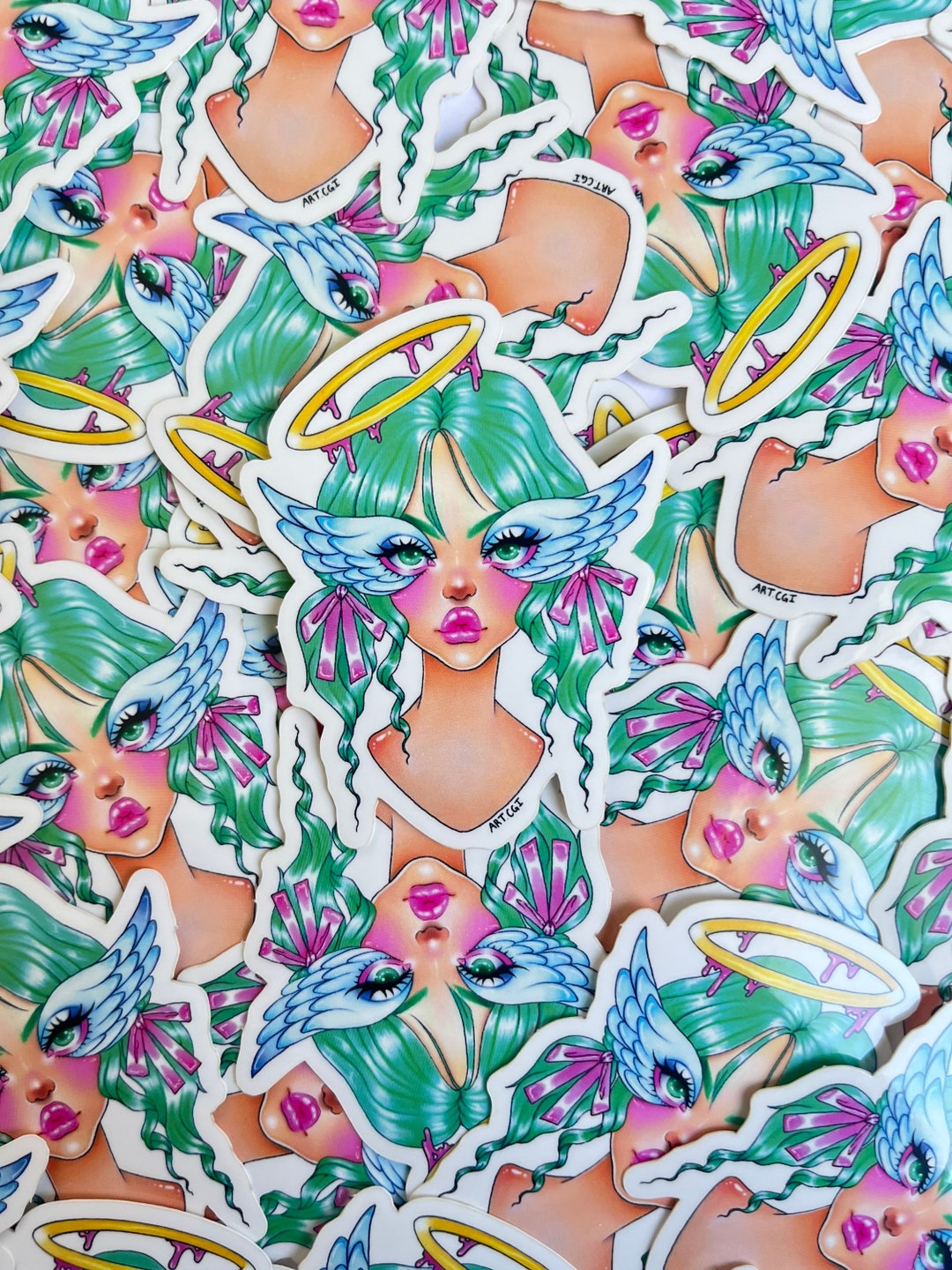 Halo Babe | Vinyl Sticker - Etsy