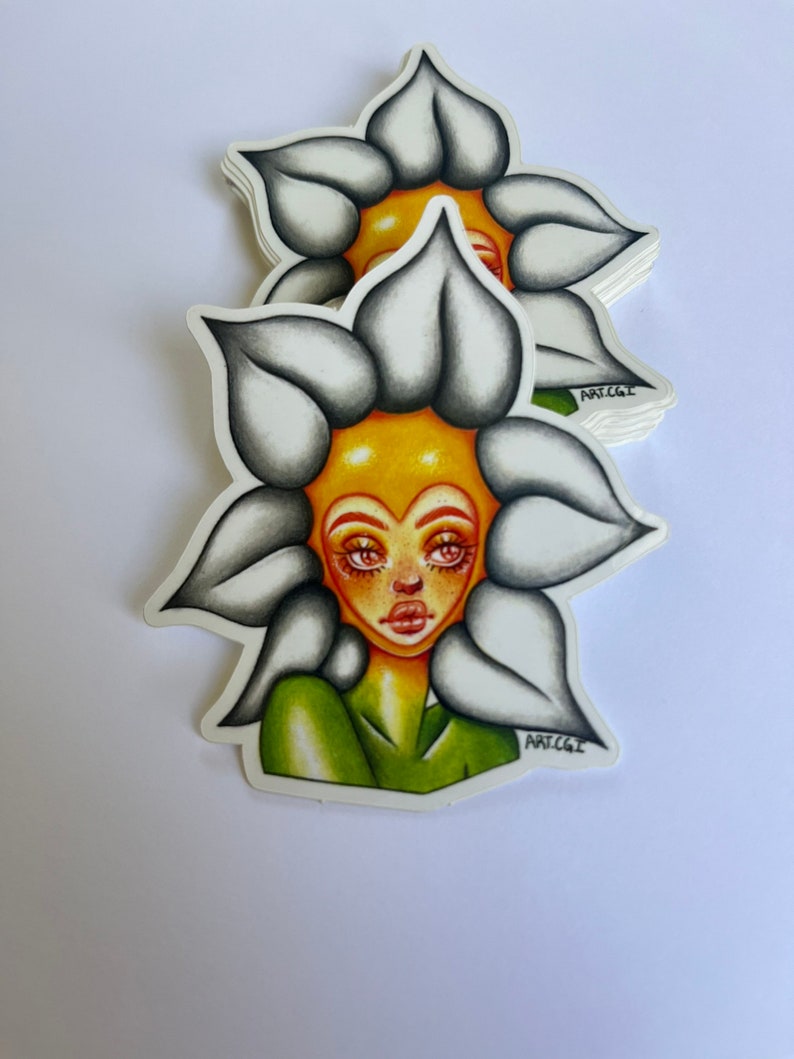 Flower Babe | Vinyl Sticker - Etsy
