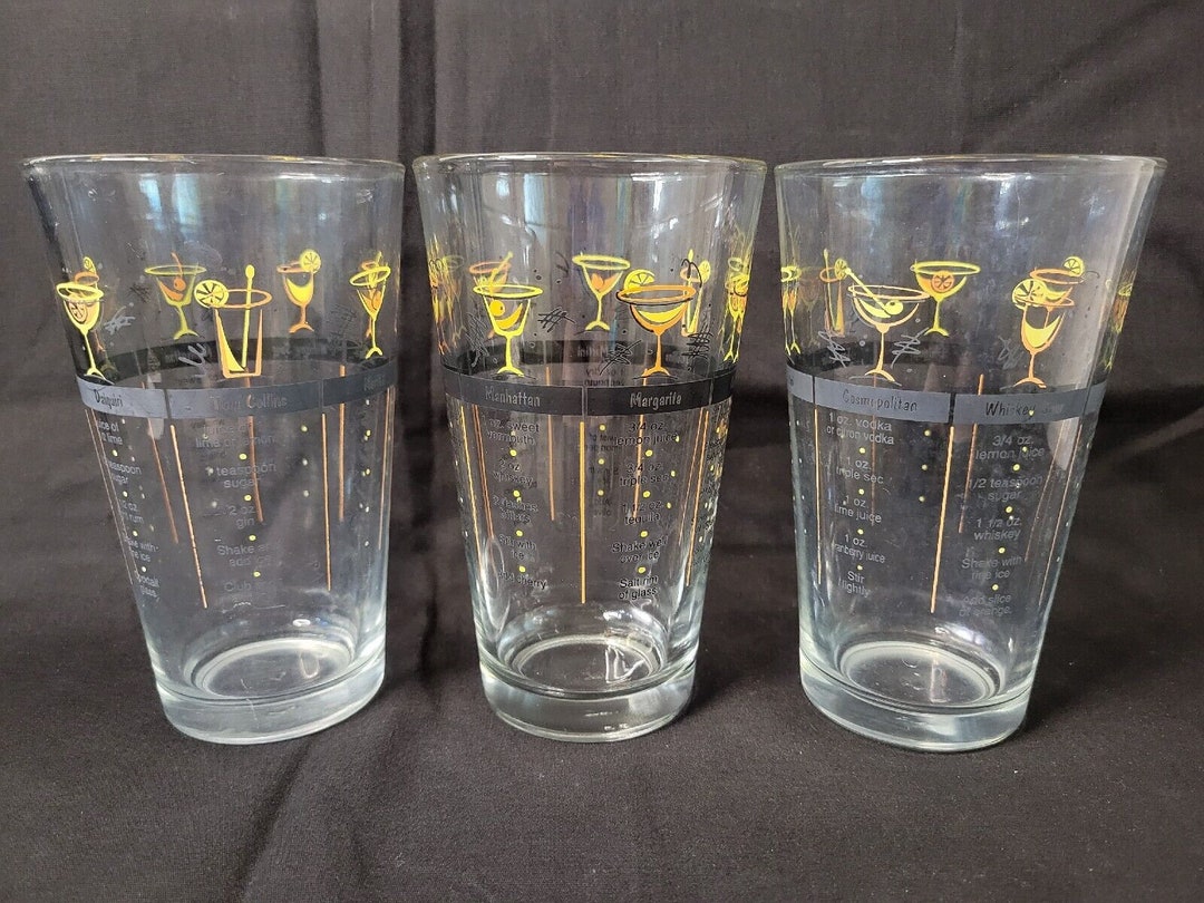 Atomic Libbey Cocktail Recipe Mixer Shaker Retro Collectible - Etsy