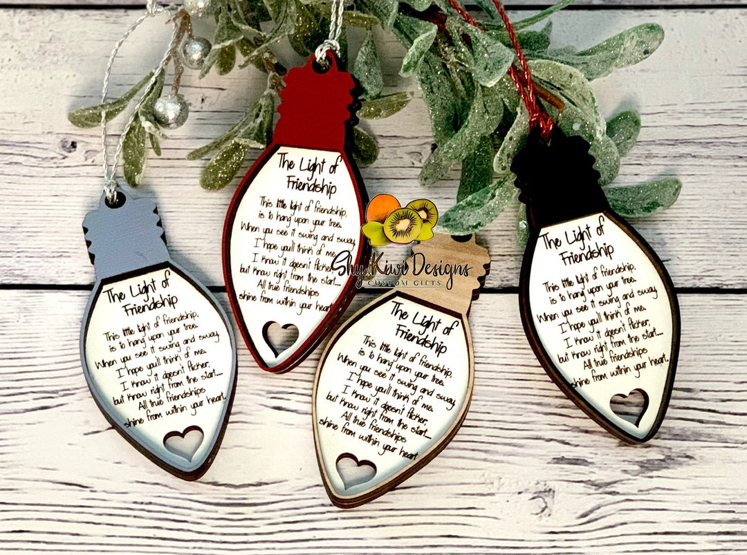 Friendship Christmas Tree Ornament - Etsy