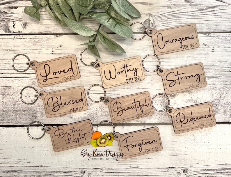 Inspirational Key Chains - Etsy