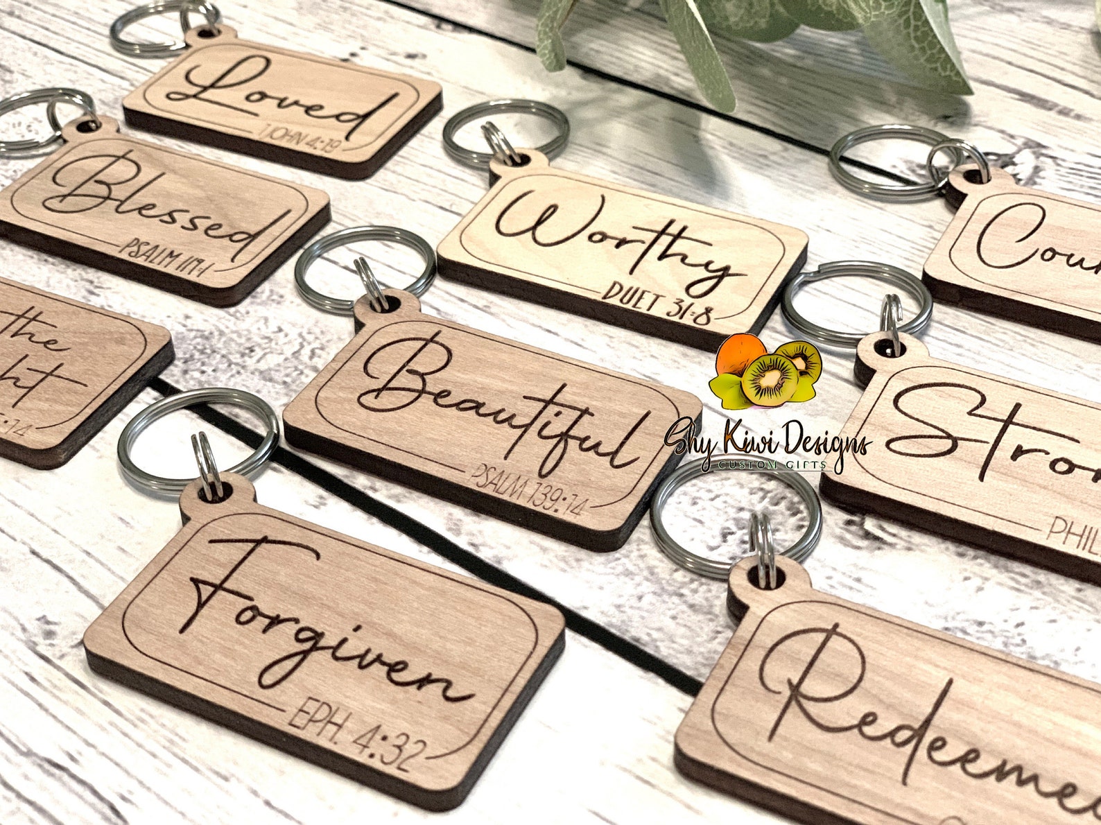 Inspirational Key Chains - Etsy
