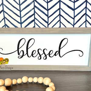 Blessed Farmhouse Decor, Wall Decor, Wall Art, Home Decor, Housewarming ...