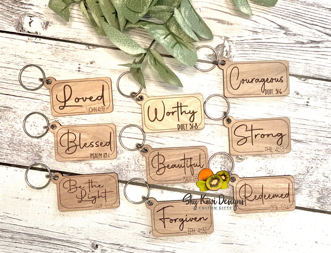 Inspirational Key Chains - Etsy