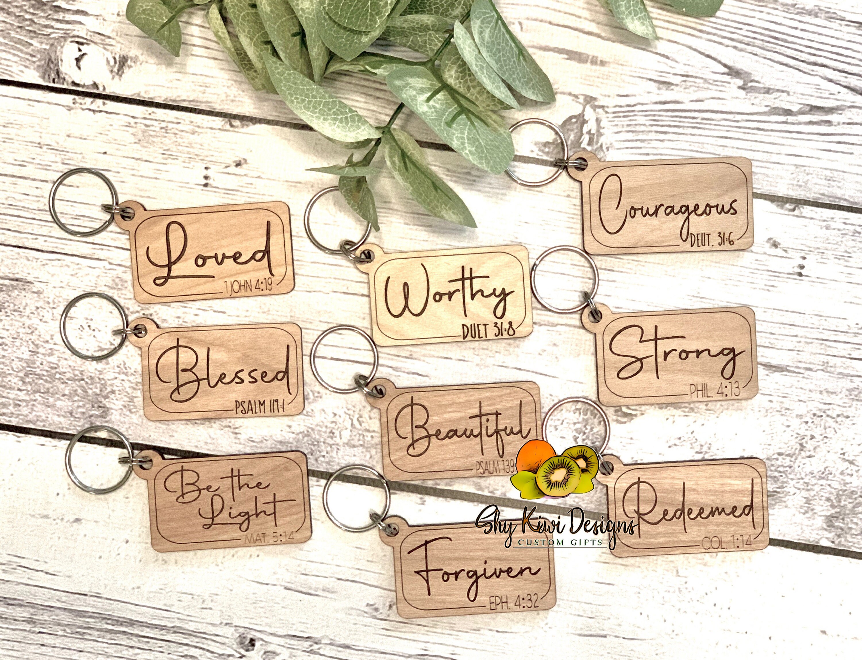 Inspirational Key Chains - Etsy