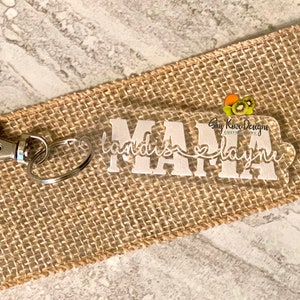 Personalized Mom Key Chain - Etsy