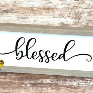 Blessed Farmhouse Decor, Wall Decor, Wall Art, Home Decor, Housewarming ...