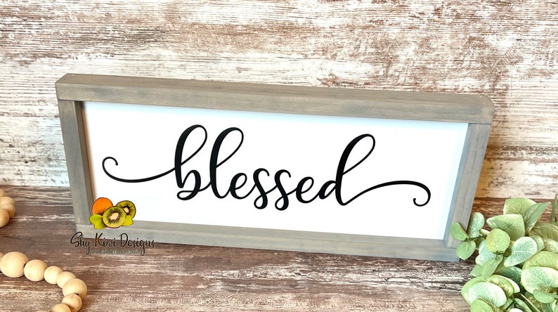 Blessed Farmhouse Decor Wall Decor Wall Art Home Decor | Etsy