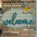 Shiplap Oval Welcome Sign / Farmhouse Decor / Welcome Wreath / Door ...